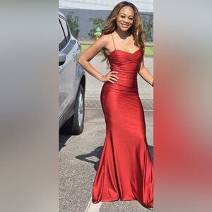 Dresses | Elegant Red Formal Dress | Poshmark